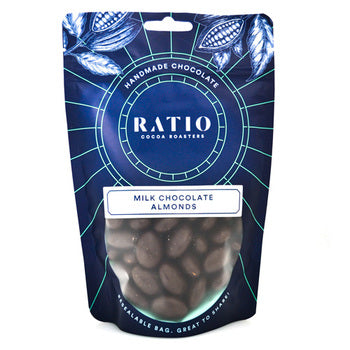 Ratio Cocoa Roasters- Milk Chocolate Almonds 200g – The Nutrition Corner