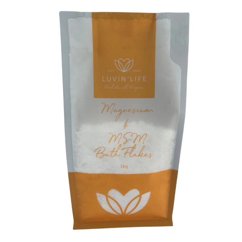 Luvin Life Magnesium & MSM Bath Flakes 1kg – The Nutrition Corner