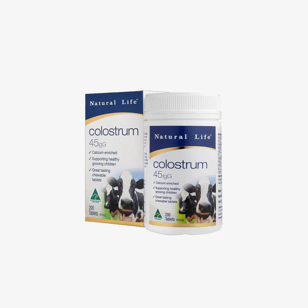 NATURAL LIFE Colostrum 45MG IgG Chewable 200T – The Nutrition Corner