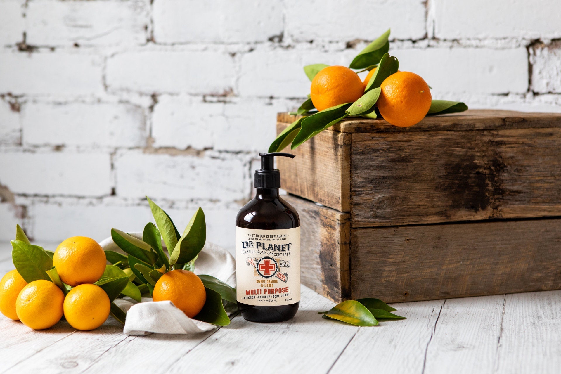 Dr Planet's Multi Purpose Castile Soap- Sweet Orange and Litsea 500ml ...